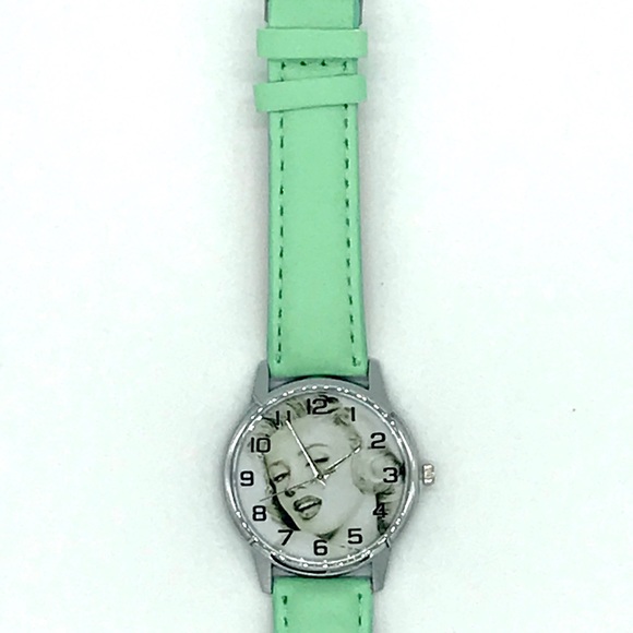 Jewelry | Marilyn Monroe Watch With Green Band | Poshmark